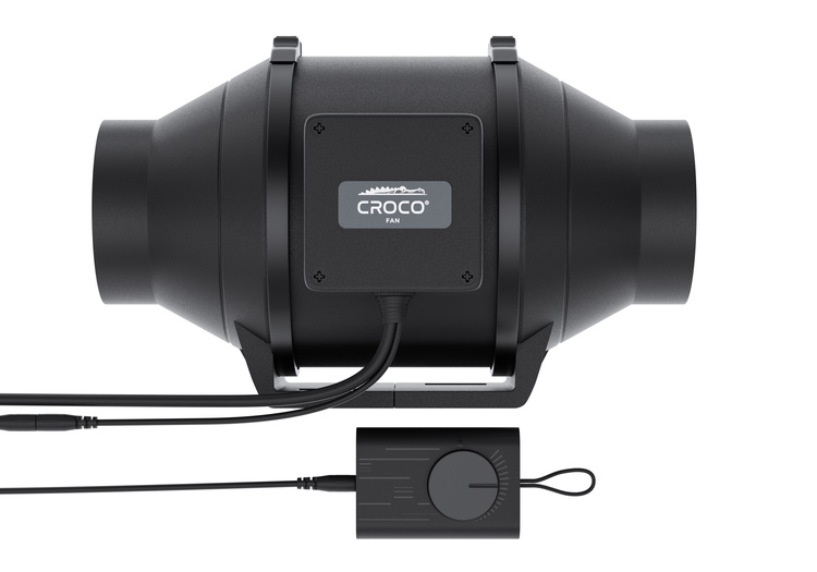 Croco Fan EC + speed controller 100mm 345m^/h BF-100 100 | VENTILATION